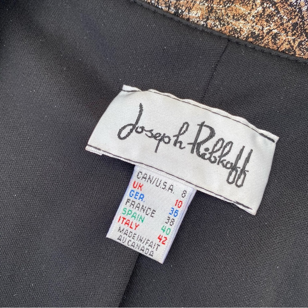 Joseph Ribkoff Silver Metallic Jacket Blazer 8 Medium - Gem